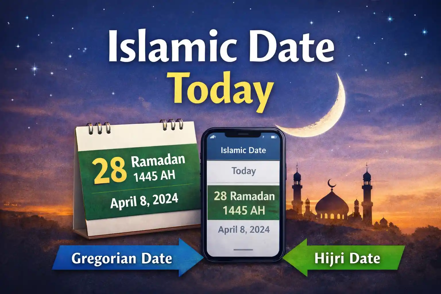 Today's Islamic Date & Hijri Calendar | Current Hijri Date